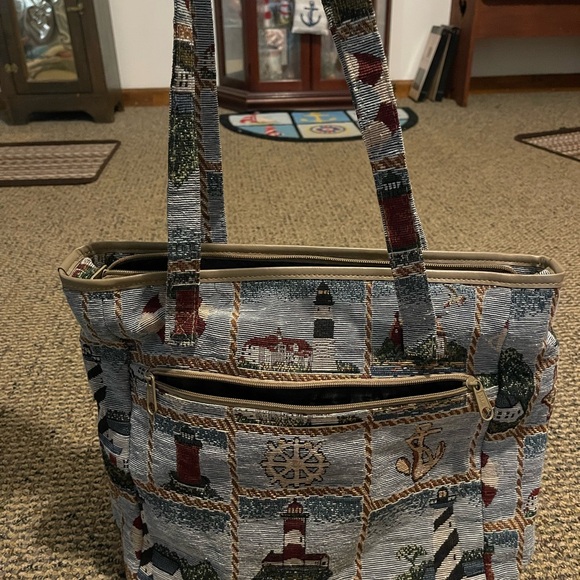 Bags | Lighthouse Themed Tote Bag | Poshmark
